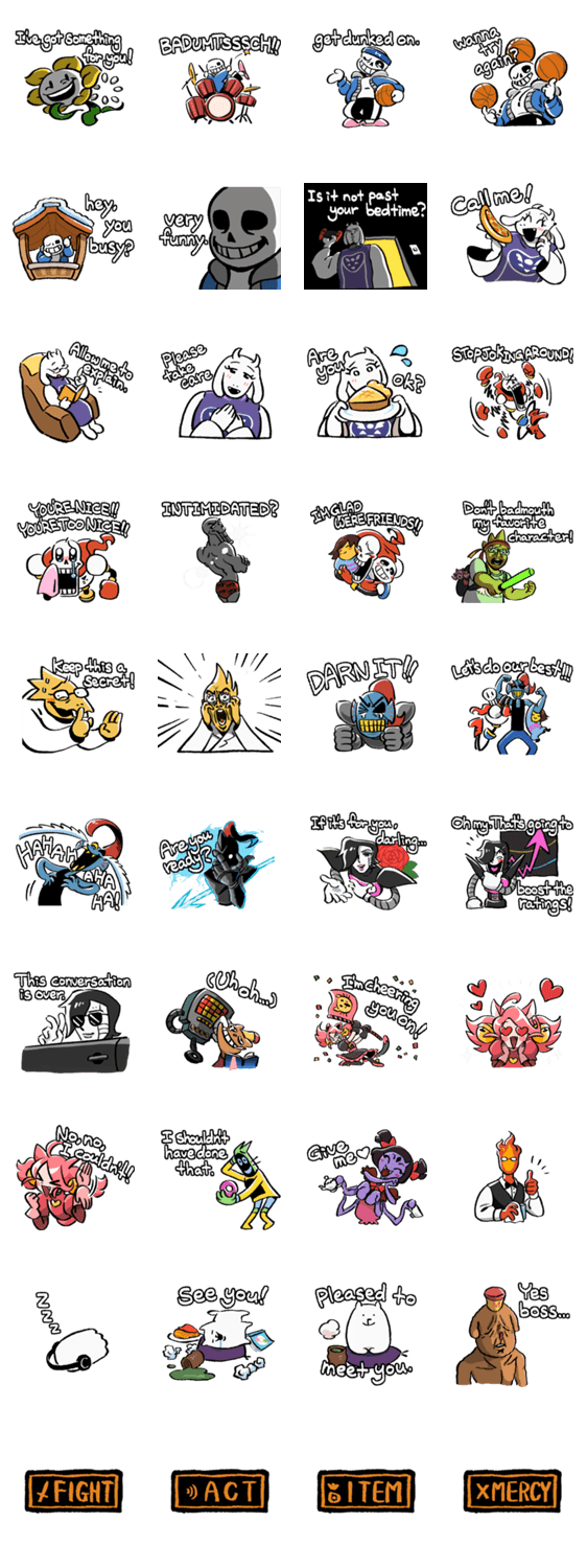Undertale Stickers Vol. 3 (English)