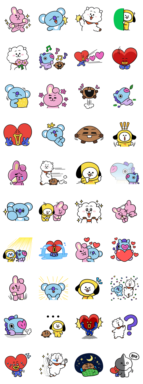 【スタンプの日2022】BT21